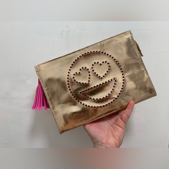 Bags | Happylove Face Hand Bag | Poshmark